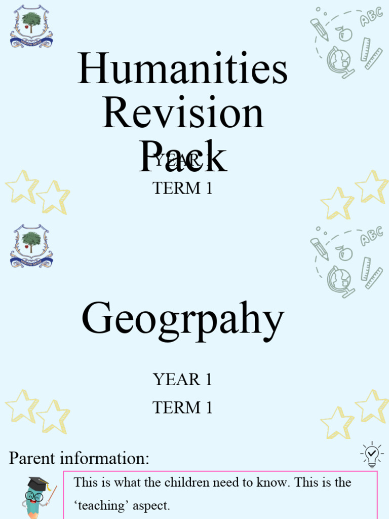 Year 1 Humanities Revision Pack | PDF | Geography