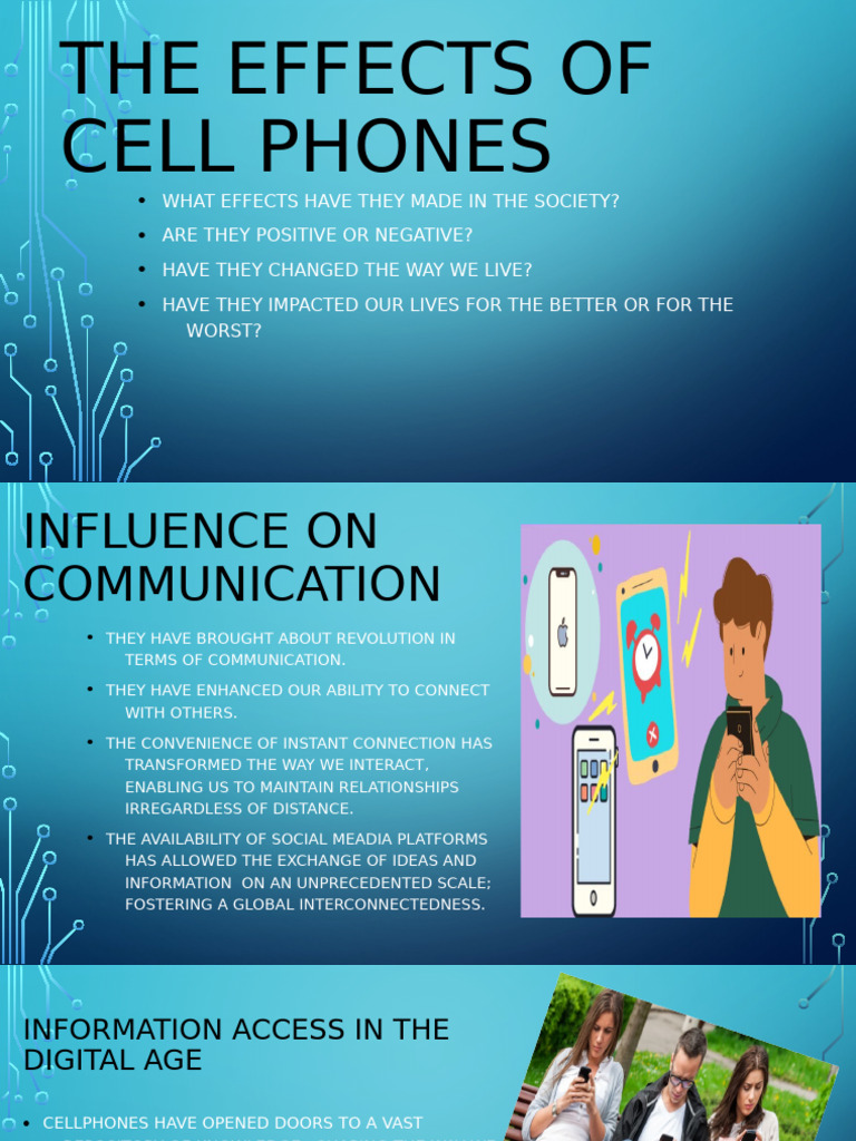 The Effects of Cell Phones | PDF | Mobile Phones | Communication