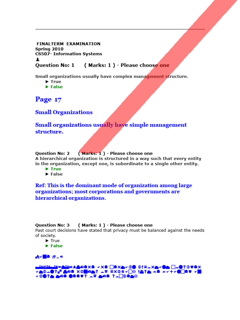 CS507 Final 2010 Final Term Solved | PDF | Internet Protocol Suite | Risk