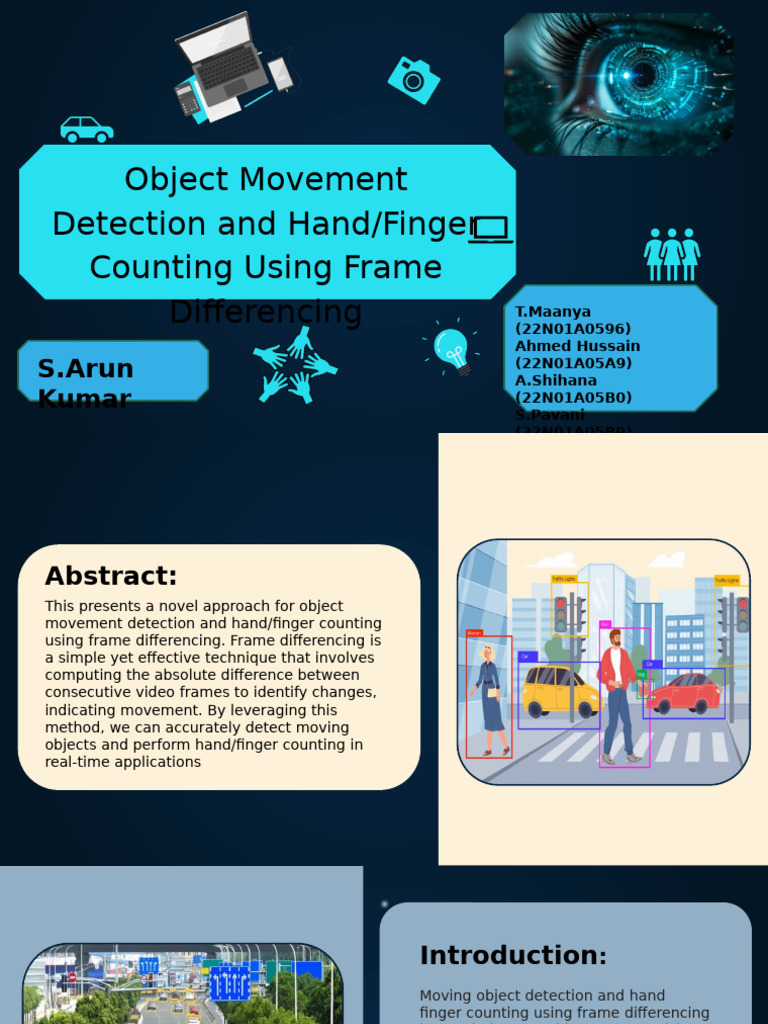 Object Movement Detection and Hand and Finger Counting Using Frame ...