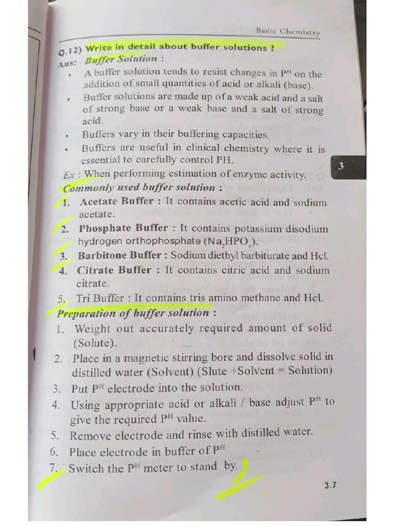 Buffer solution | PDF