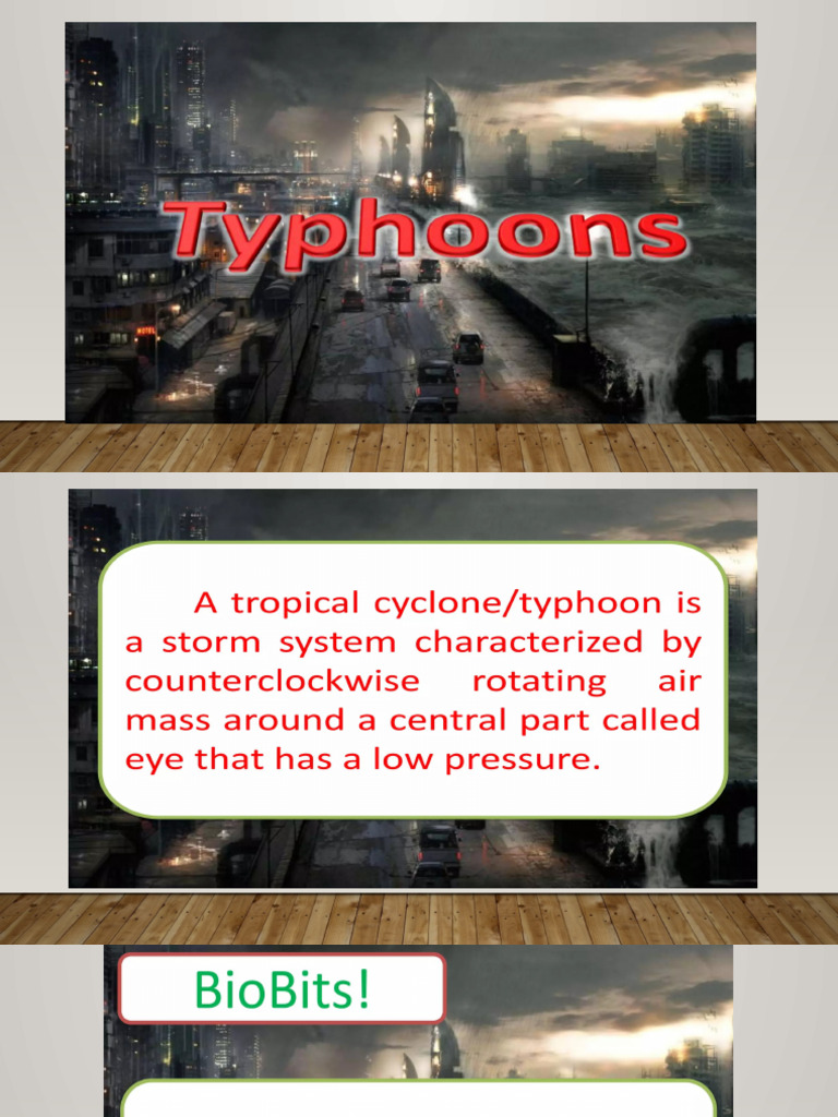The Development of A Typhoon | PDF | Tropical Cyclones | Eye (Cyclone)