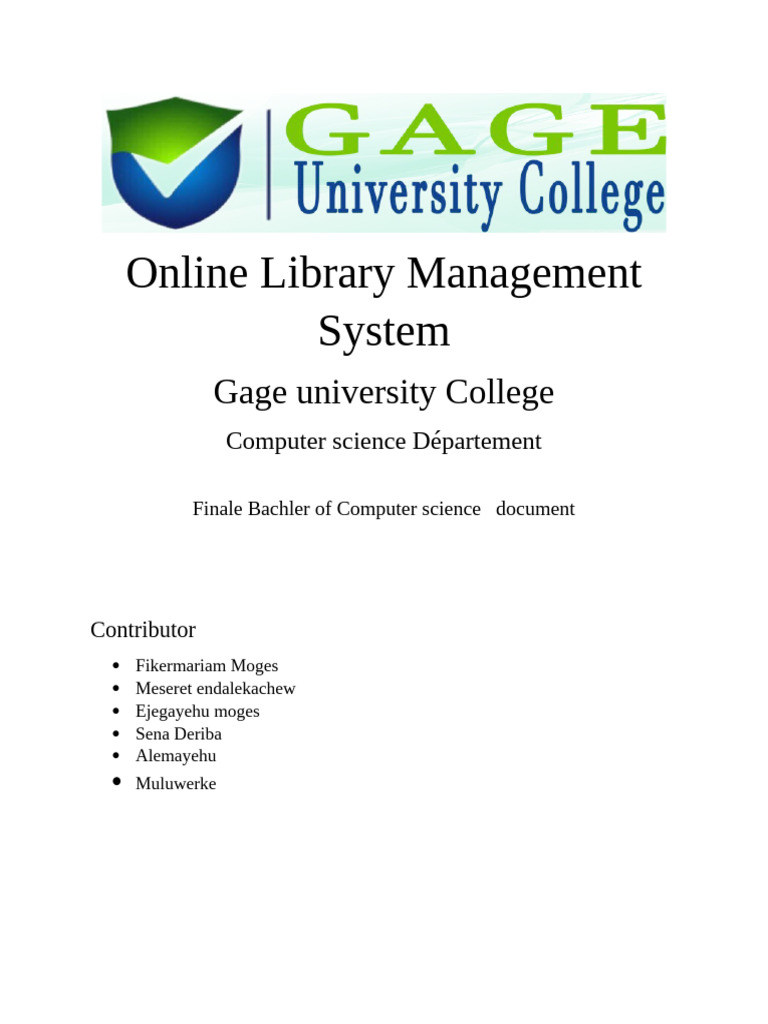 Online Library Management System | PDF | Libraries | Html