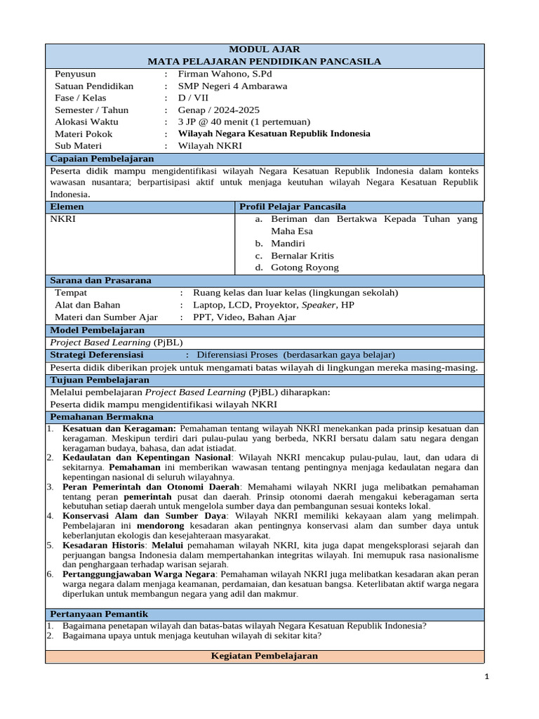Modul BAB 5 - 2 PJBL | PDF