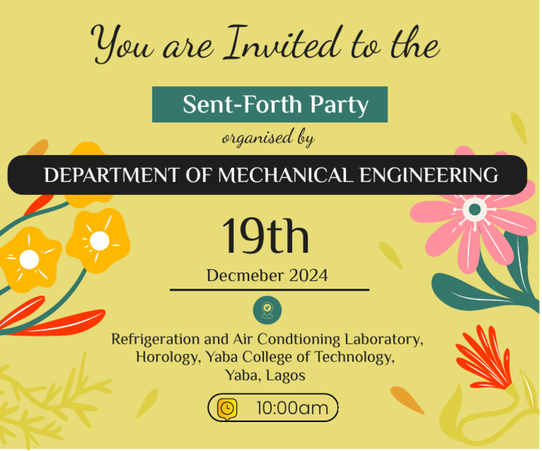 Sent-Forth Party Invitation 2024 | PDF