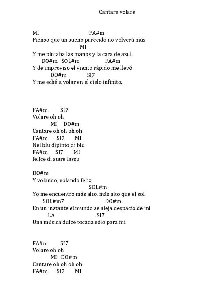 Cantare volare | PDF