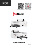 InkSonic DTF Printer User Manual | PDF | Printer (Computing) | Celsius