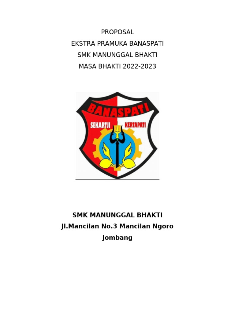 PROPOSAL PRAMUKA | PDF