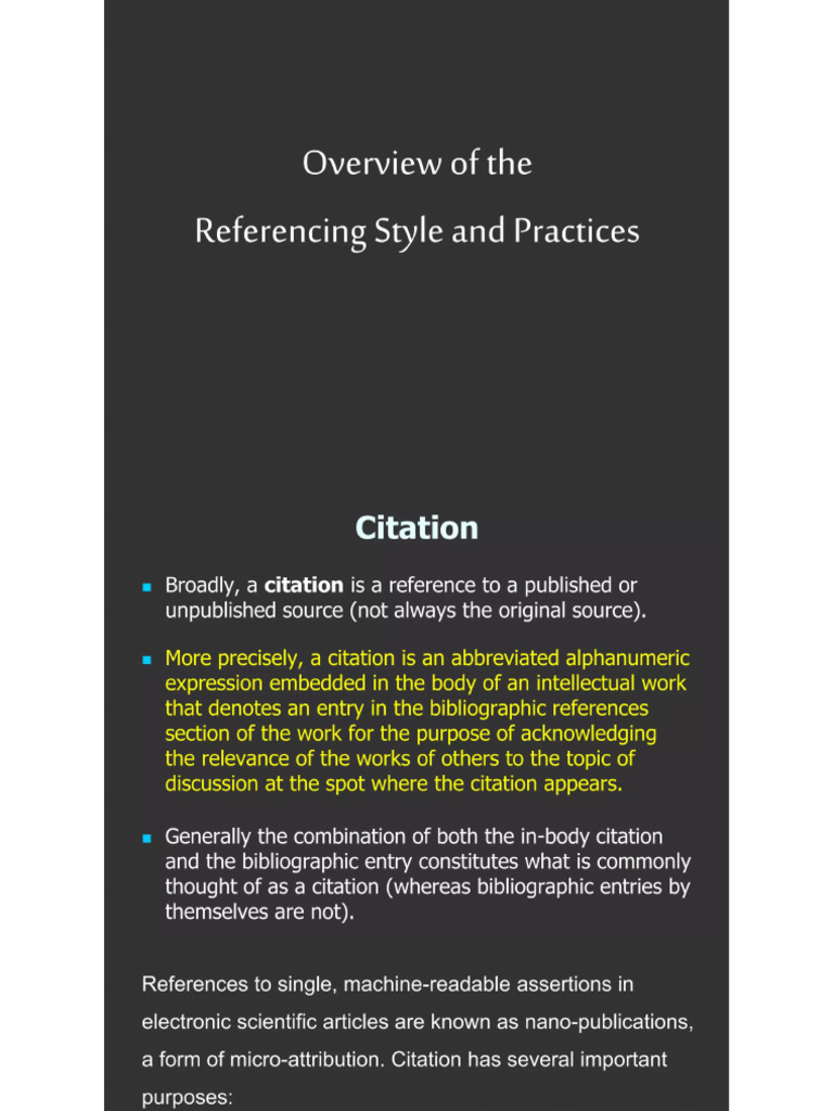 Referencing and Style Practice | PDF