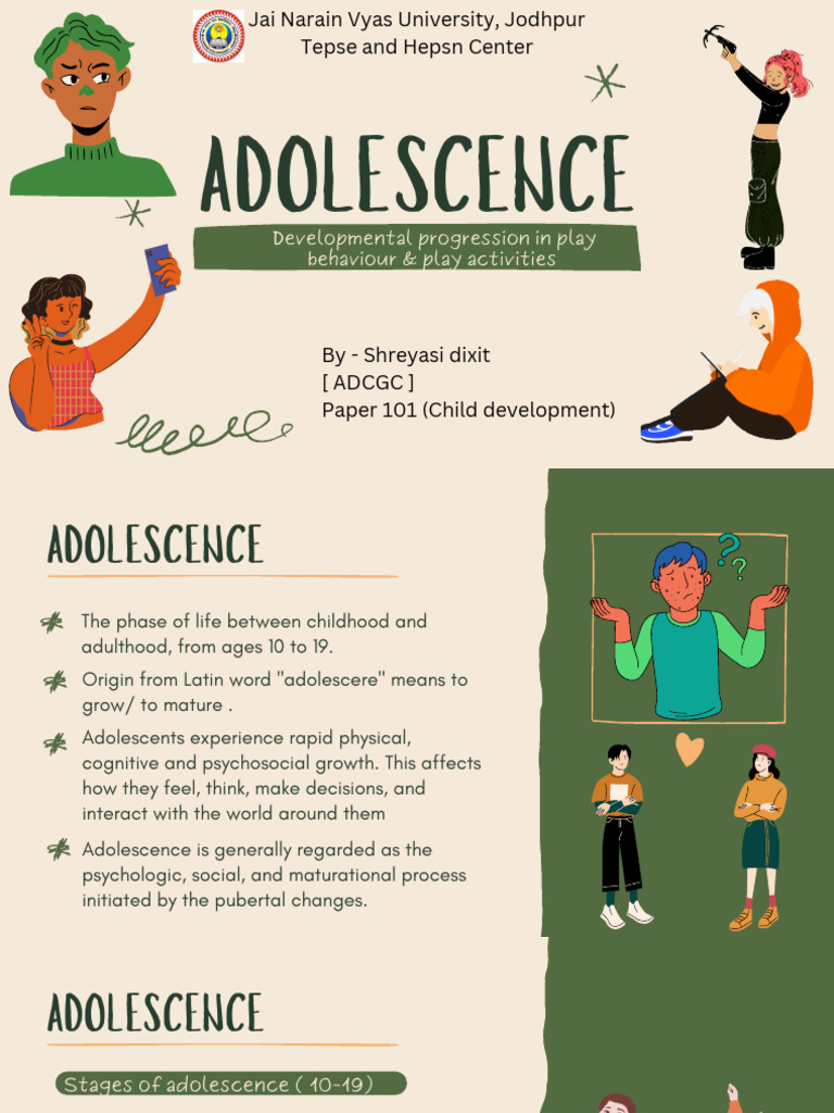 Adolescent Play Behavior Development | PDF | Adolescence | Play (Activity)