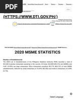 MSME Statistics - Department of Trade and Industry Philippines | PDF ...