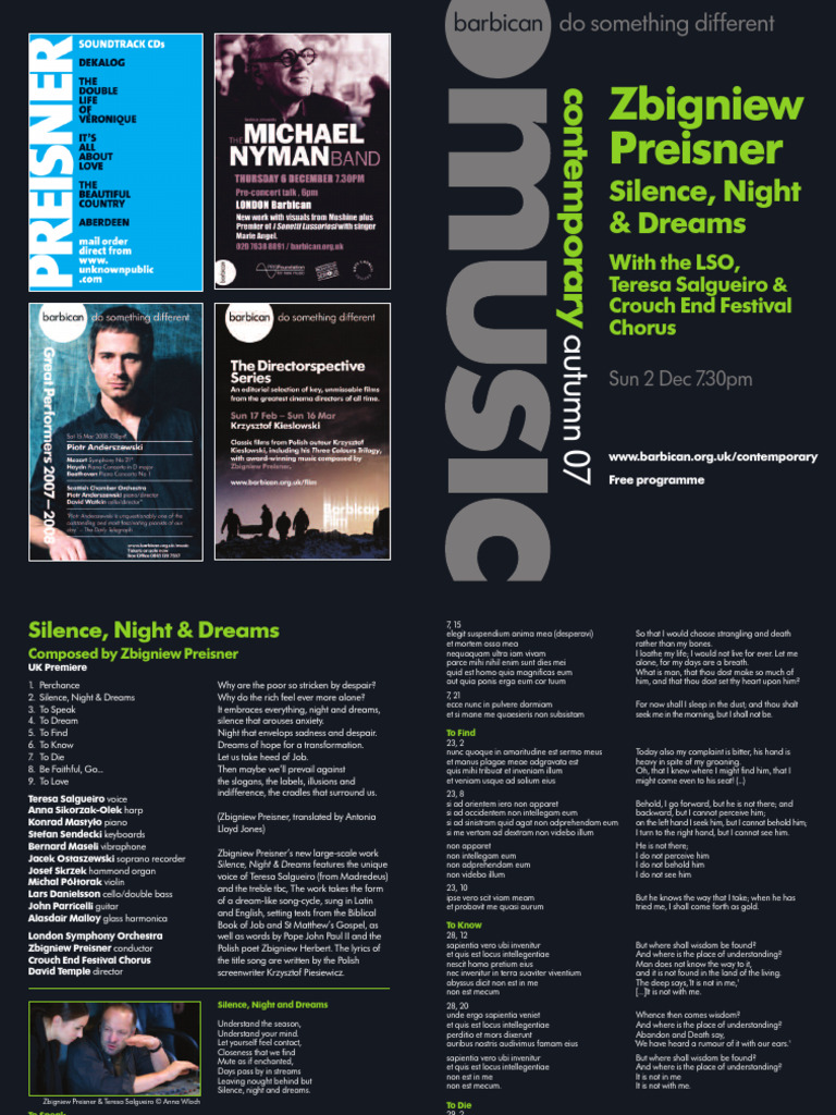 6112 Preisnerproglowresforweb | PDF | Orchestras