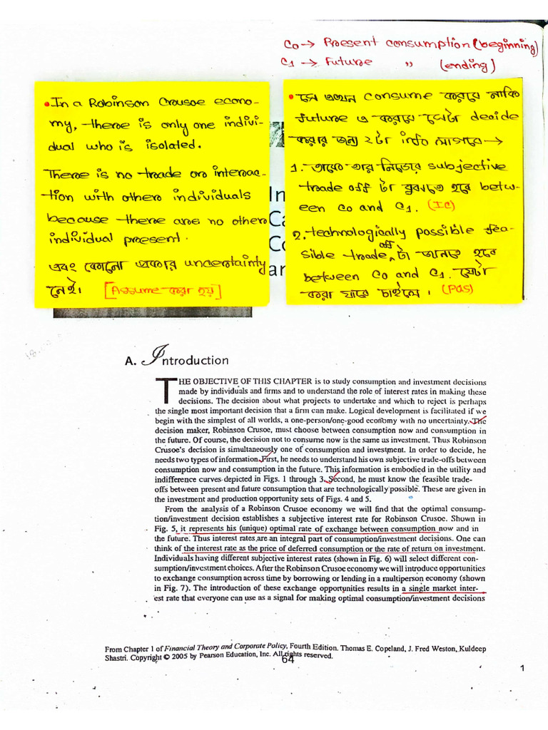 Topic-2 (Consumption and Investment) | PDF