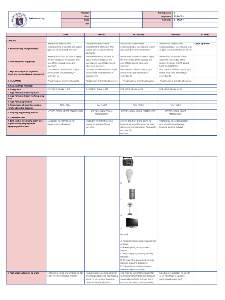 Science 3 - Week 7 | PDF