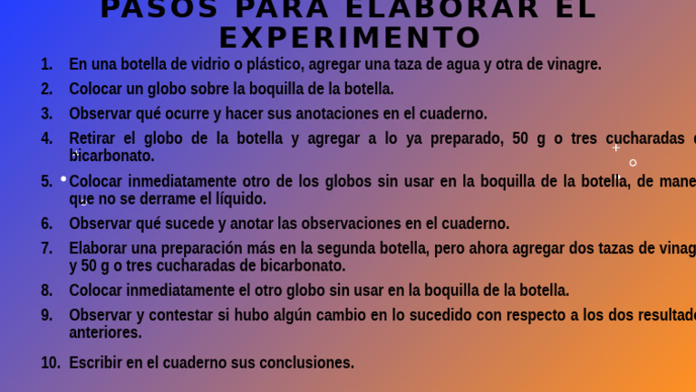 Pasos para Elaborar El Experimento | PDF
