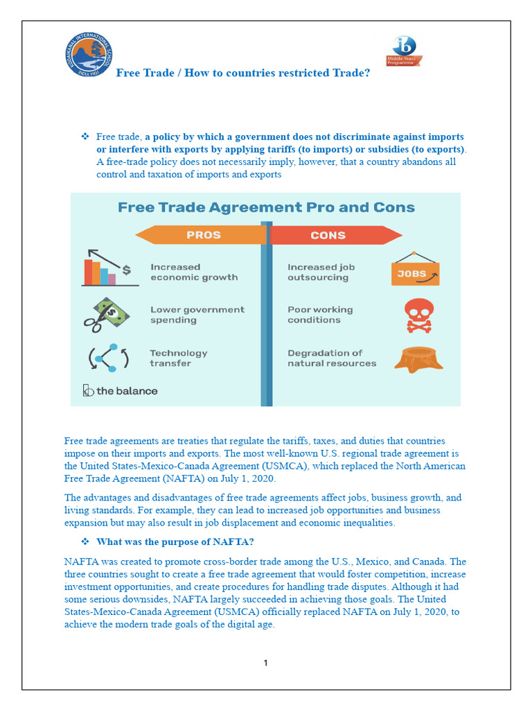 Toddle 9bfb7930 0964 497c 9d18 E55a4e0ed408 Free Trade Fair Trade | PDF | Free Trade | Tariff