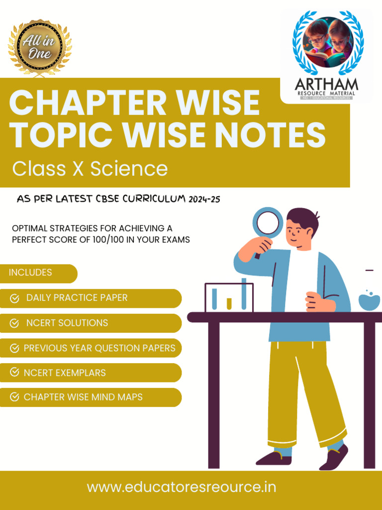 Class 10 Science Chapterwise Topicwise Notes CHAPTER-1 Chemical ...