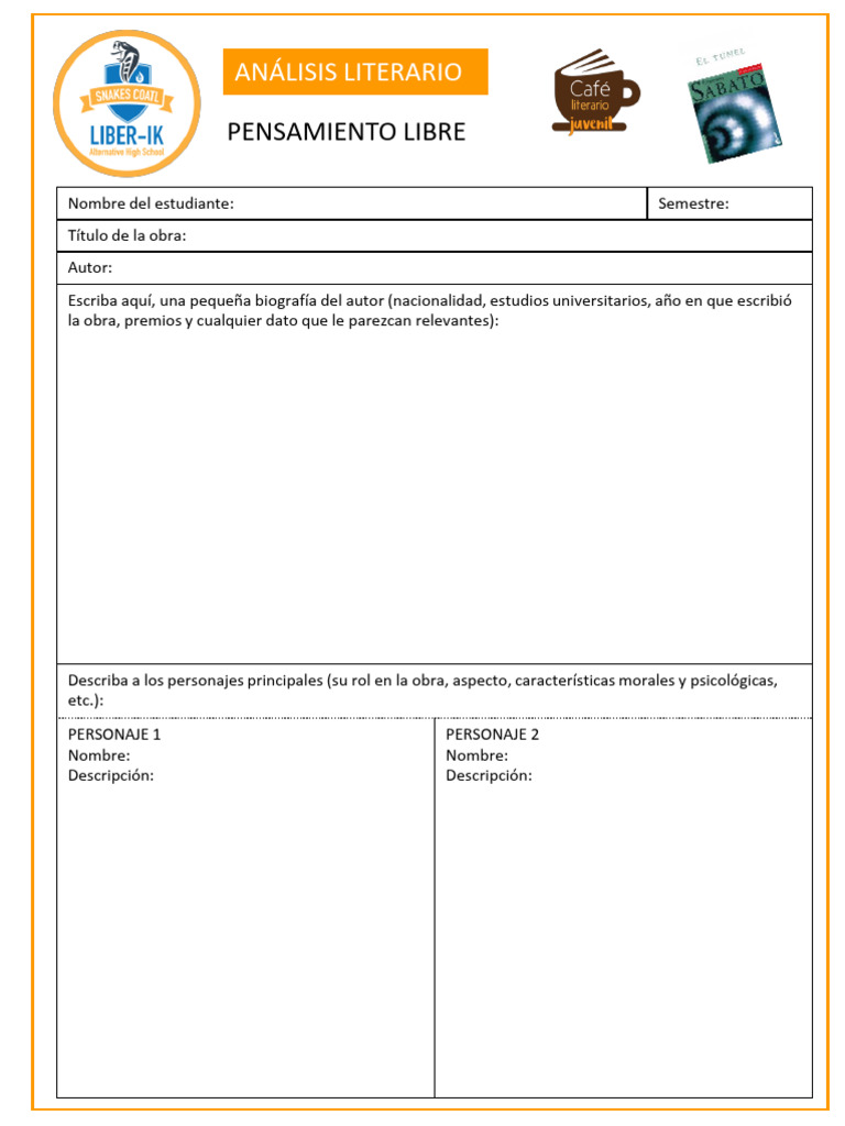 Formato Analisis Literario | PDF