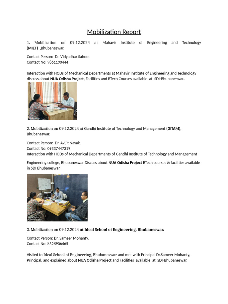 Mobilization Report_09.12.2024 | PDF