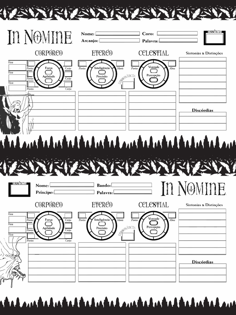 Ficha in Nomine | PDF