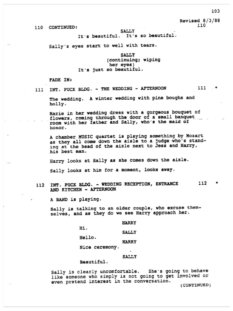 Copy of WHEN HARRY MET SALLY - Harry, Sally (1) | PDF