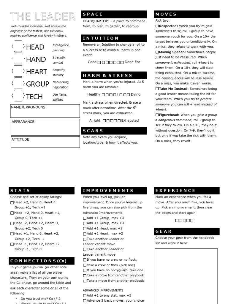 Playbook - The Leader - Form Fillable | PDF | Faith