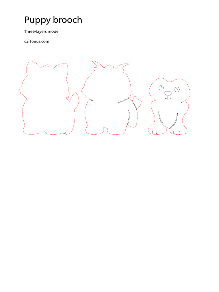 Cartonus Puppy Brooch | PDF