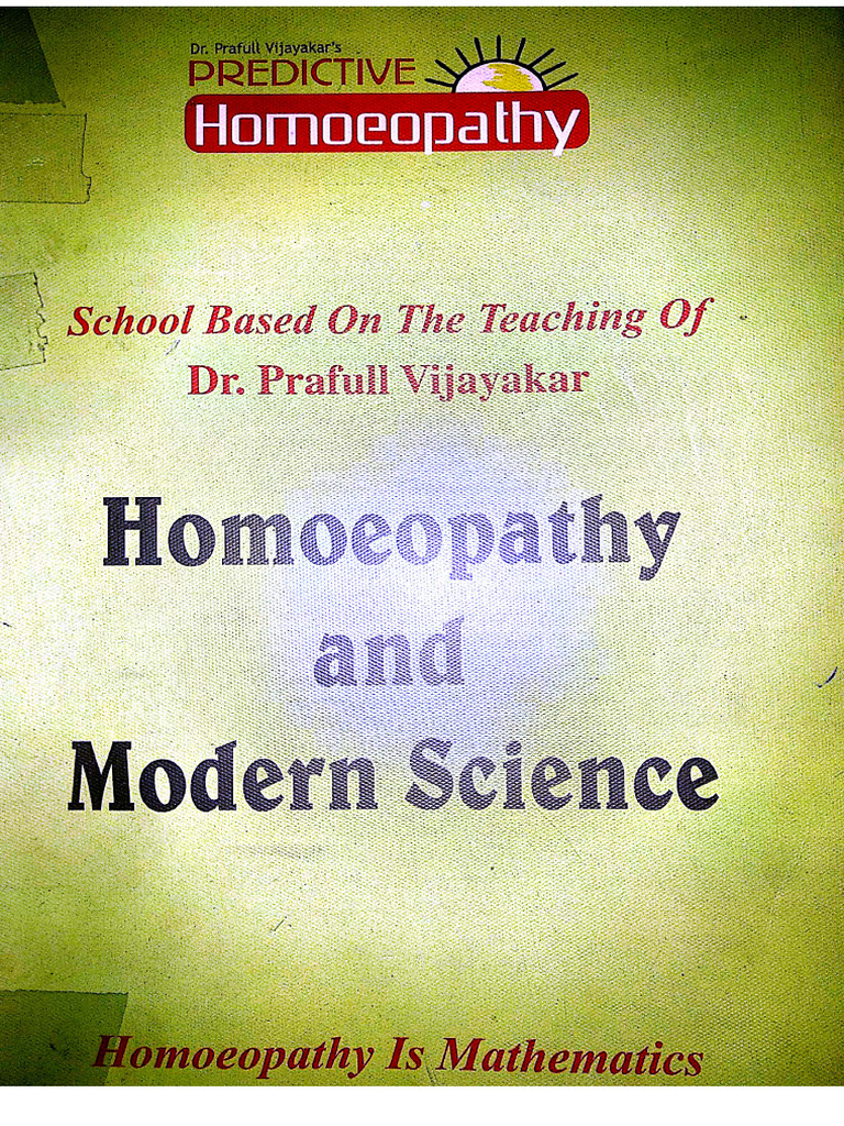Homoeopathy and Modern Science Vijaykar | PDF