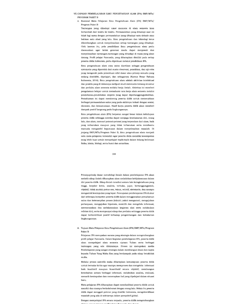 Vii - CP Ipa (SMP - Mts - Paket B) 2022 | PDF