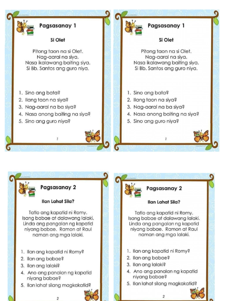 Pagsasanay 1 | PDF