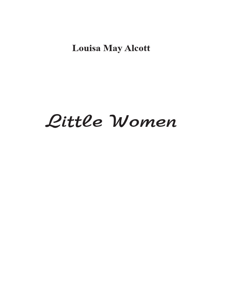 Little Women - Louisa May Alcott | PDF | Little Women