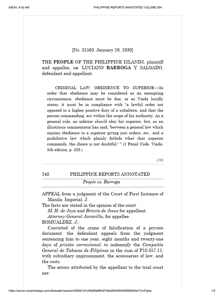 11 People vs Barroga | PDF | Appeal | Judgment (Law)