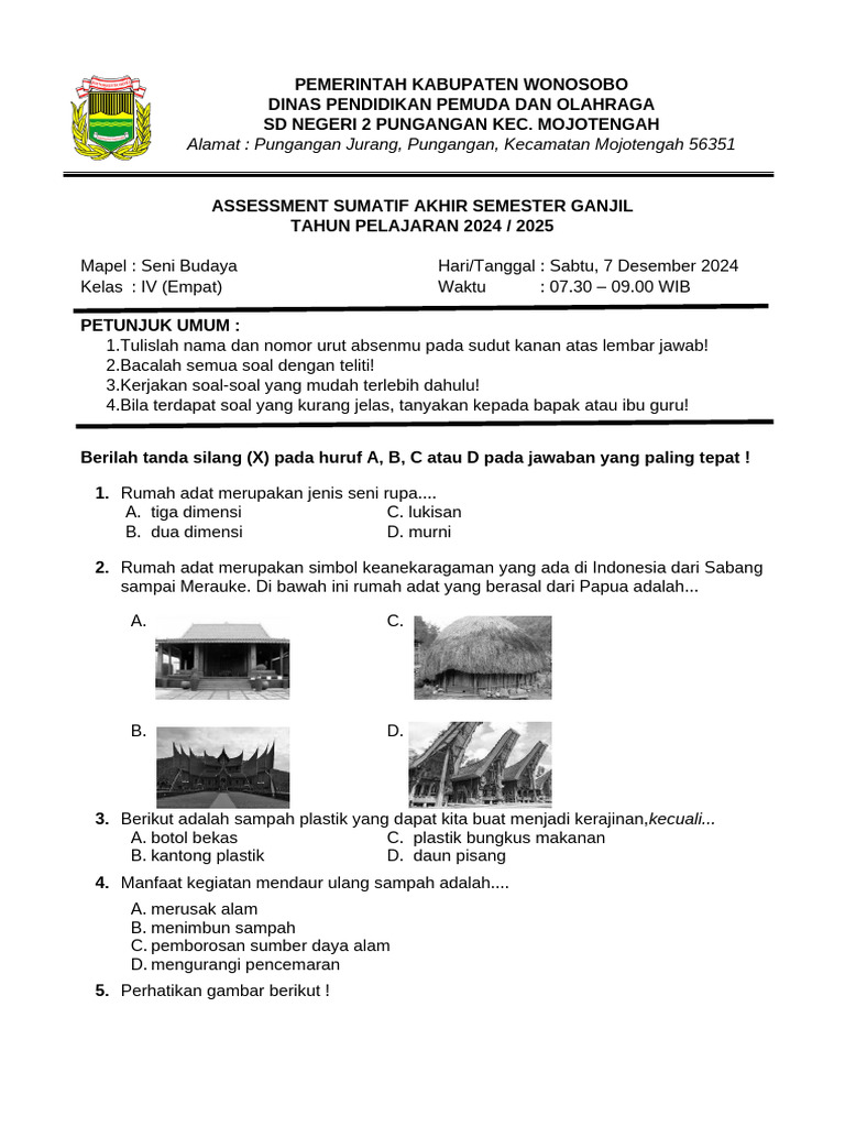 ASAS SENI BUDAYA KELAS 4 oke | PDF