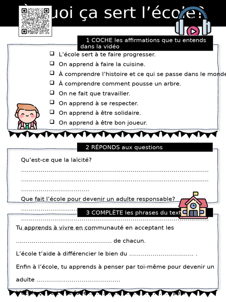 À Quoi Ca Sert L'école - Savoir Écouter | PDF
