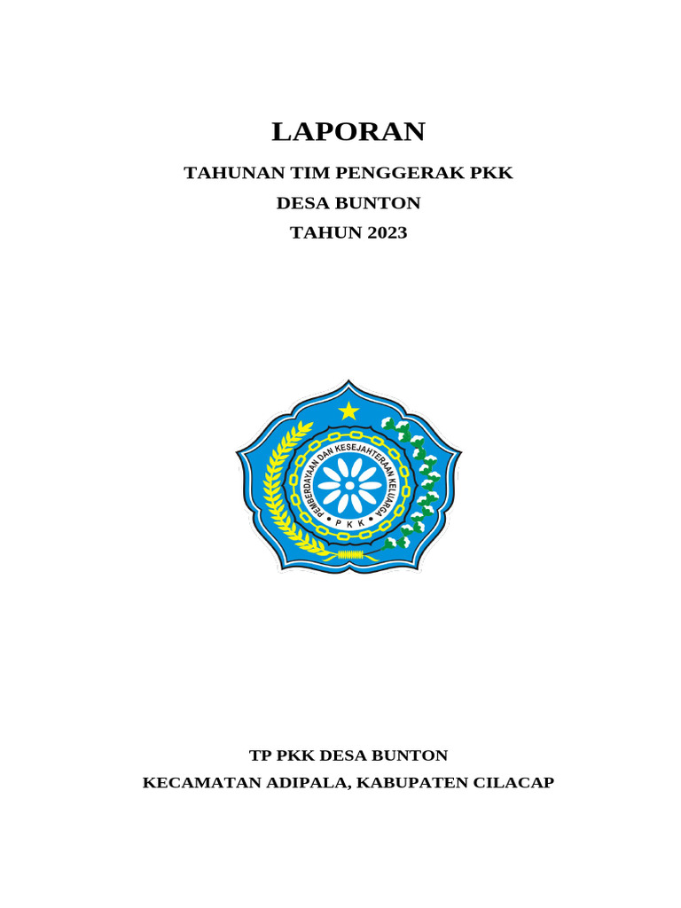 LAPORAN Tahunan PKK | PDF