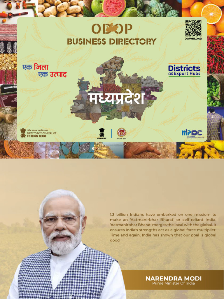 ODOP Brochure of Madhya Pradesh Final | PDF