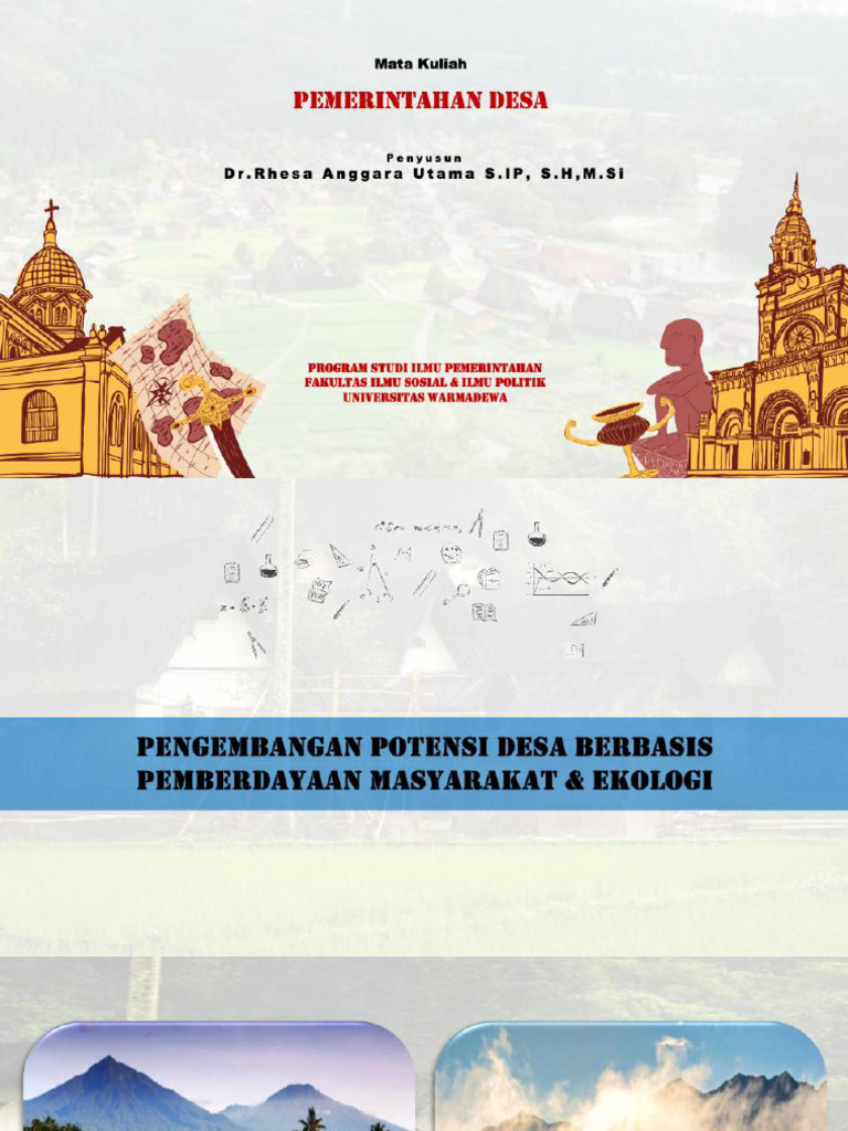 PPT Pengembangan Potensi Desa Berbasis Pemberdayaan Masyarakat Dan Ekologi_11zon | PDF