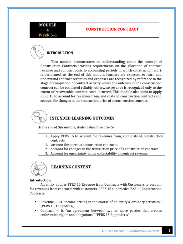 Construction Contract Accounting Guide | PDF | Cost | Depreciation