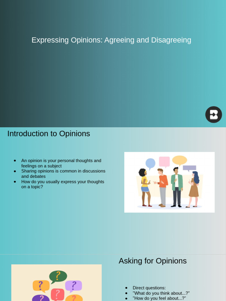PPT AGRRE AND DISAGREE | PDF | Opinion | Human Communication