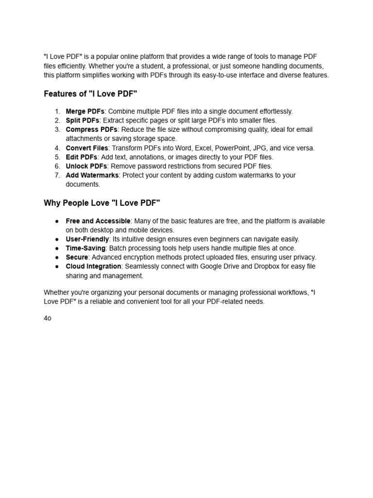 I Love PDF | PDF
