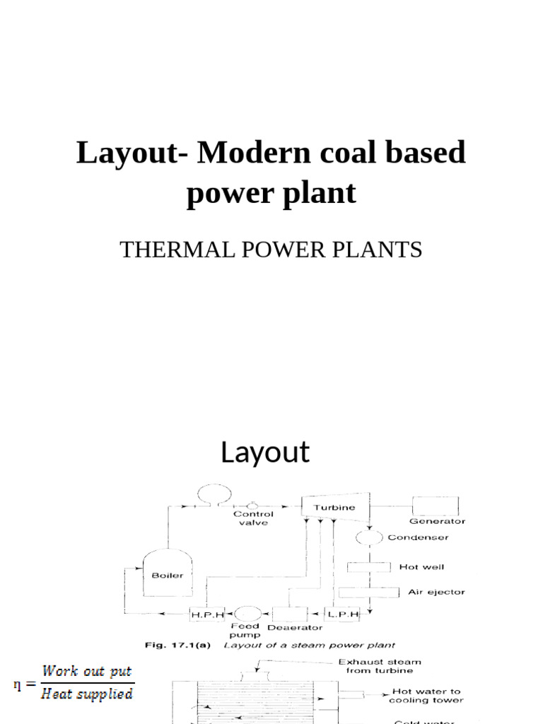 Layout of Modern Coal Based Power Plant | PDF