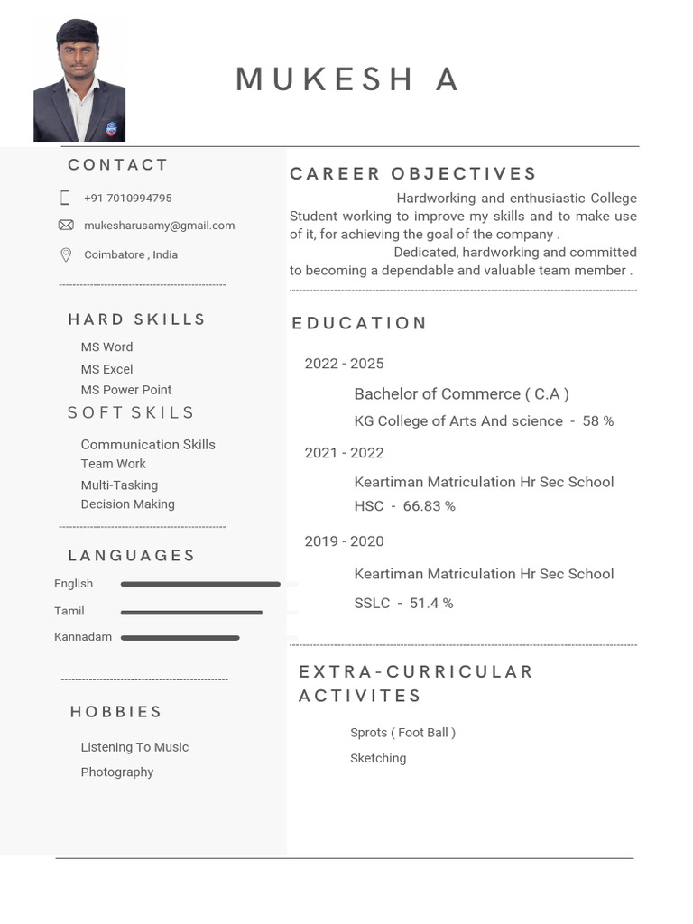 Mukesh Resume New | PDF