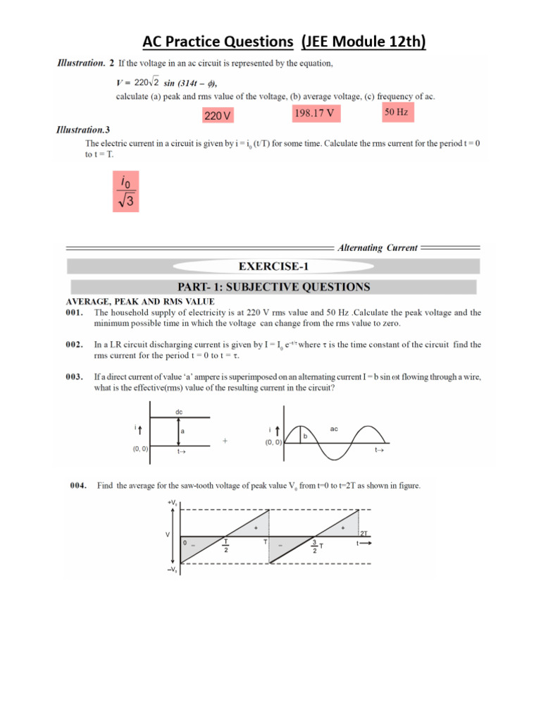 Homework Questions JEE Module | PDF