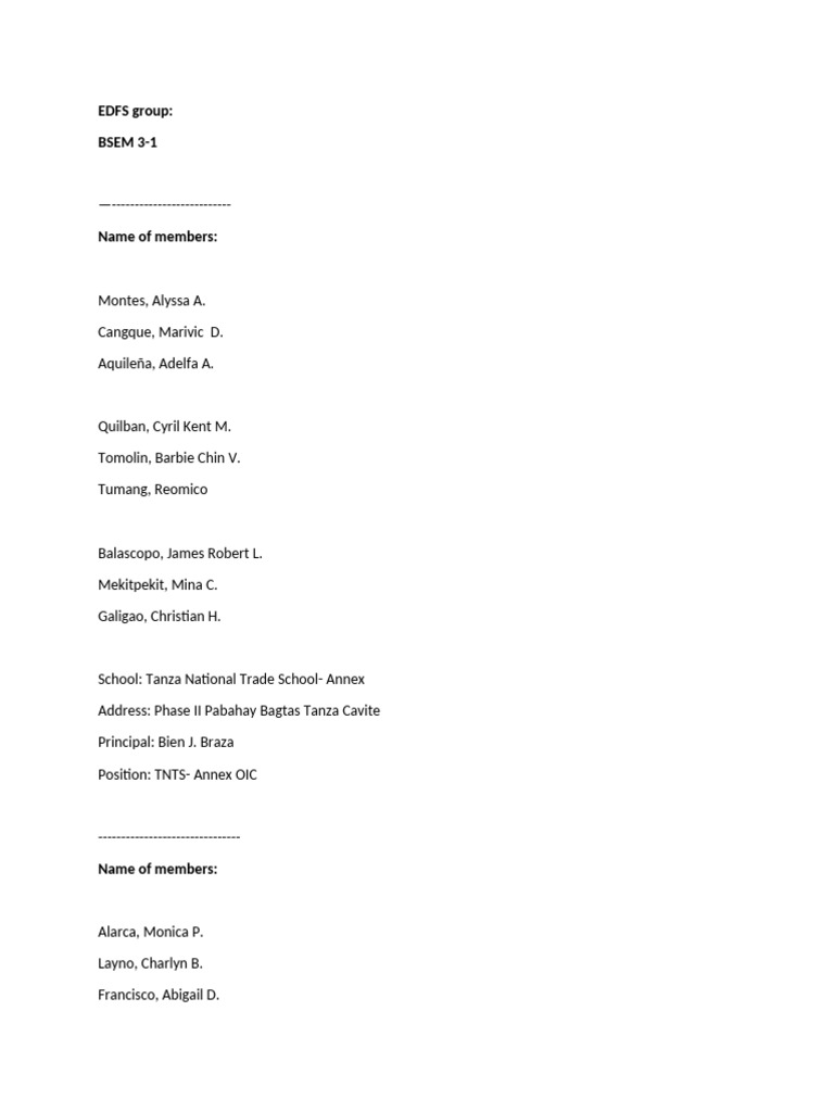 EDFS Group | PDF