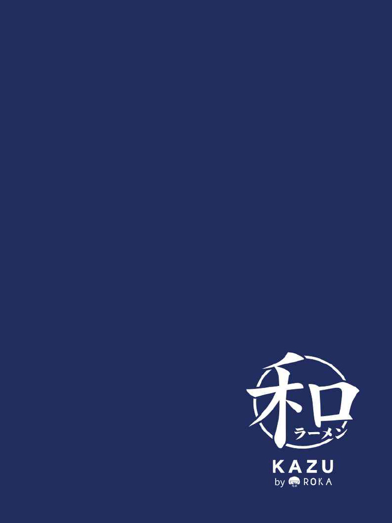 KAZU MENU 2024 | PDF