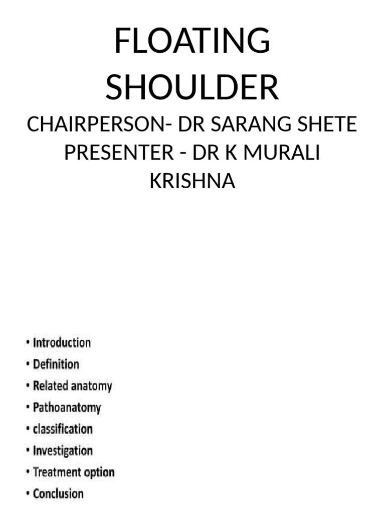 Floating Shoulder Presentation Overview | PDF