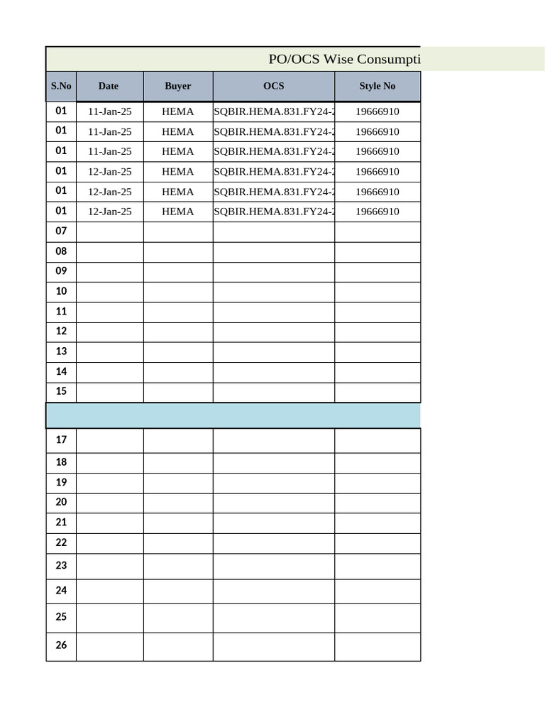Daily Marker Consumption Efficiencey Report-2025 | PDF | Textiles