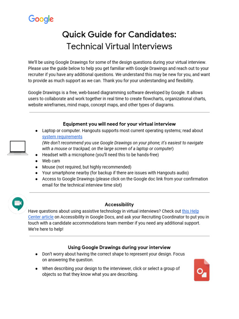 Virtual Interview Guide | PDF | Shape | Software
