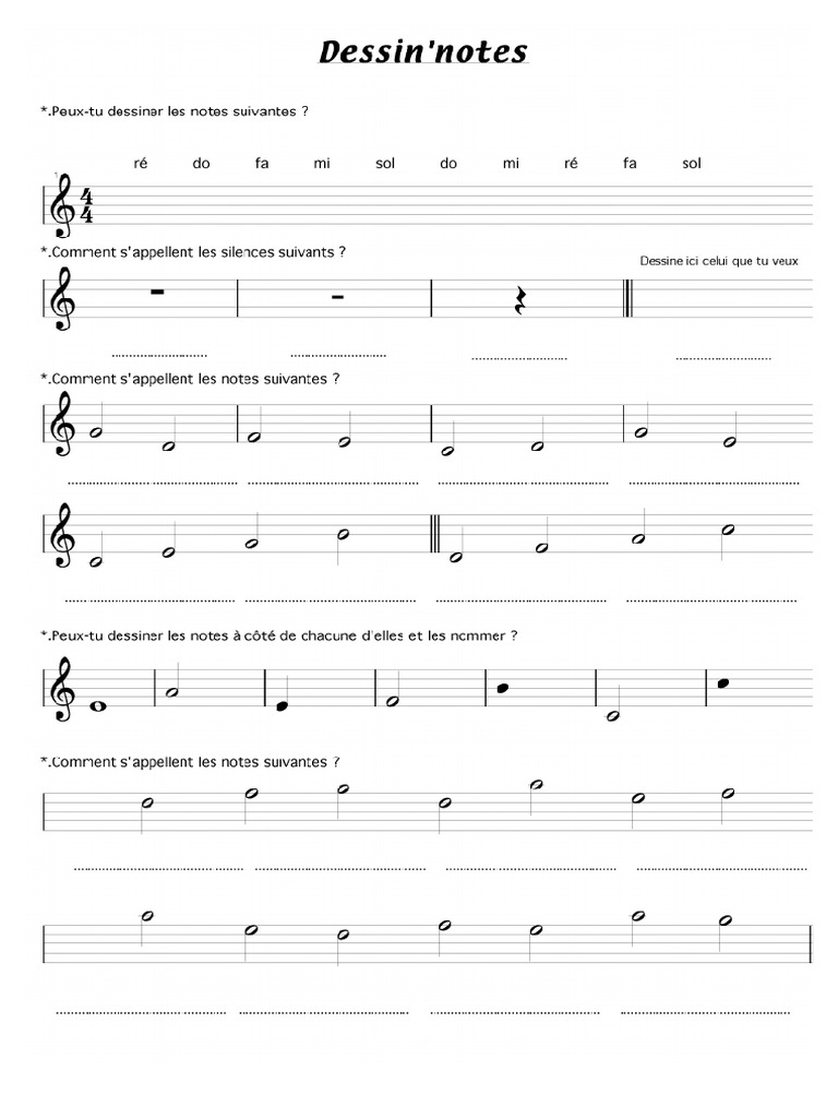 6 - Dessin ' Notes | PDF