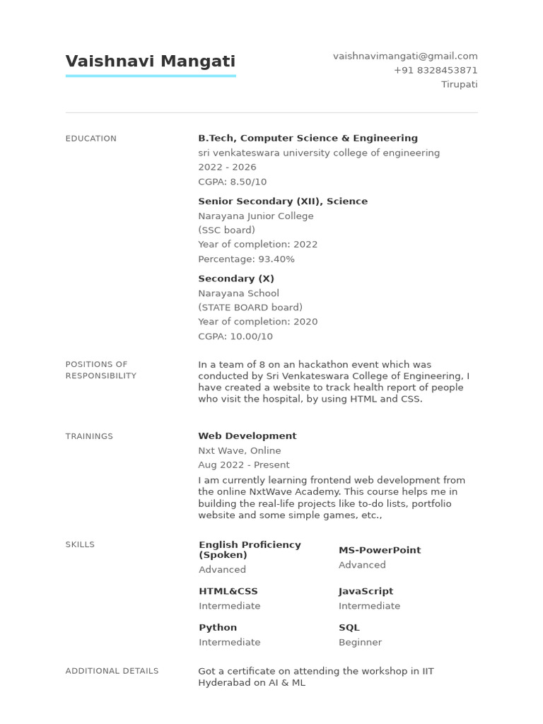 Resume | PDF